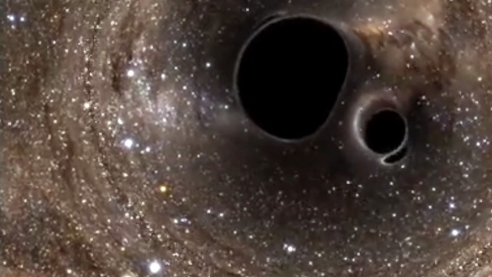 Video | Two Black Holes Merging (view from above) | LIGO Lab | Caltech