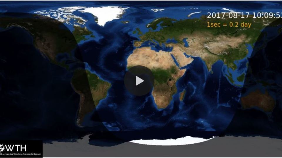 Video | BNS Merger observers timelapse | LIGO Lab | Caltech